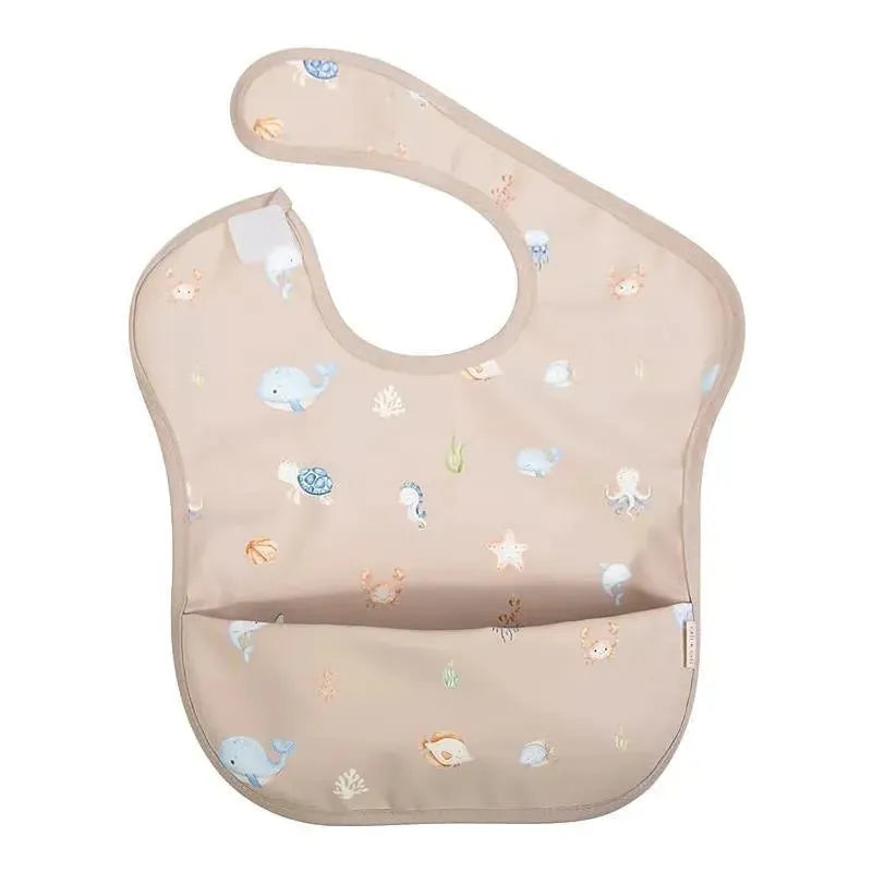 Ali + Oli - Smock Bib For Baby & Toddler Short Sleeve, Undersea