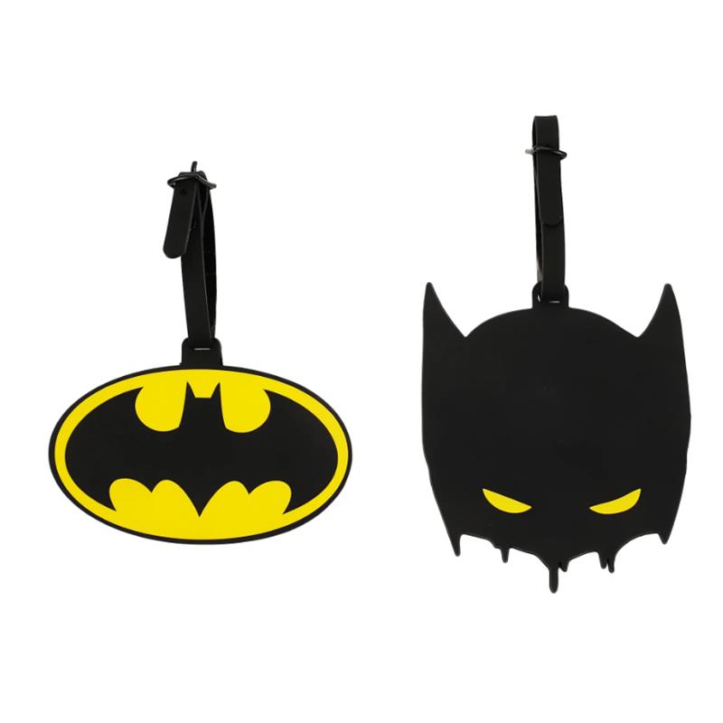 Batman Bat Signal and Mask Molded Rubber Luggage Tags (Set of 2 ...