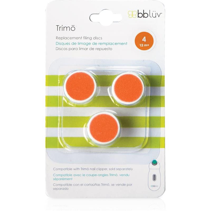 Bbluv - 3Pk Trimo Replacement Filing Disc Stage4, Orange, 12M+