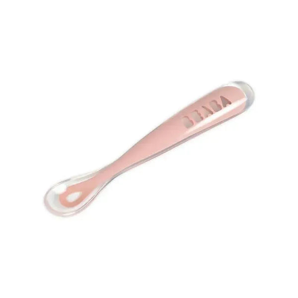 Beaba - Self-Feeding Silicone Spoon, Pink | MacroBaby