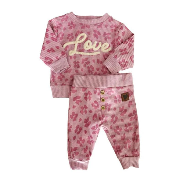 Bon Bebe - 2Pk Matchy Matchy Sets, Pink Floral | MacroBaby