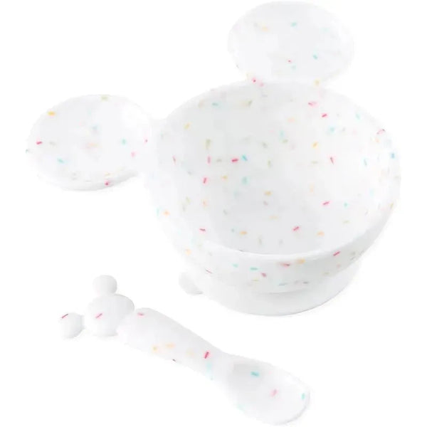 Bumkins - Mickey Mouse Vanilla Sprinkle Silicone First Feeding Set ...