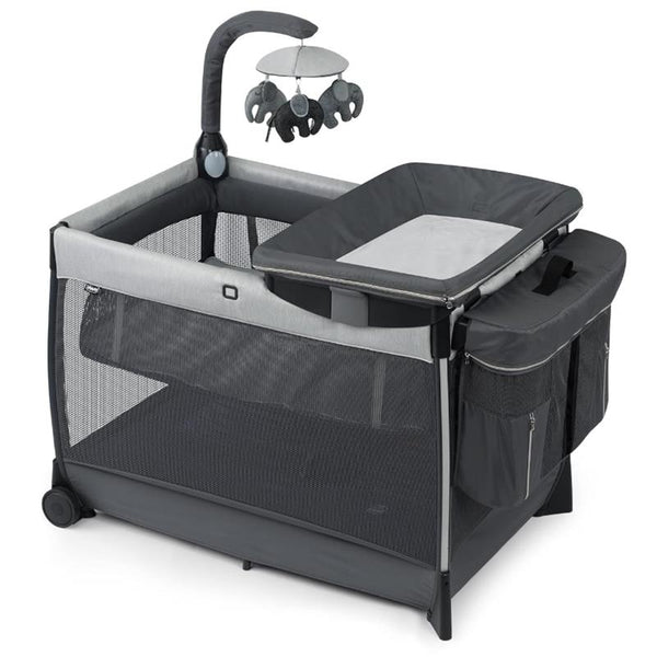 Chicco - Lullaby Zip All-in-One Portable Playard, Driftwood/Grey ...