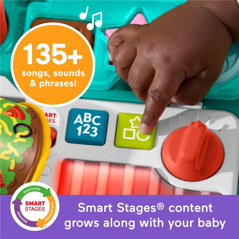 Fisher Price - Baby Learning Toy Laugh & Learn 4-in-1 Snack Cart Walke