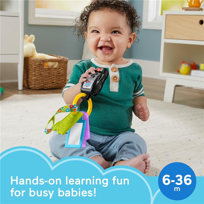 Fisher Price - Baby Travel Toy Laugh & Learn Play & Go Activity Keys w
