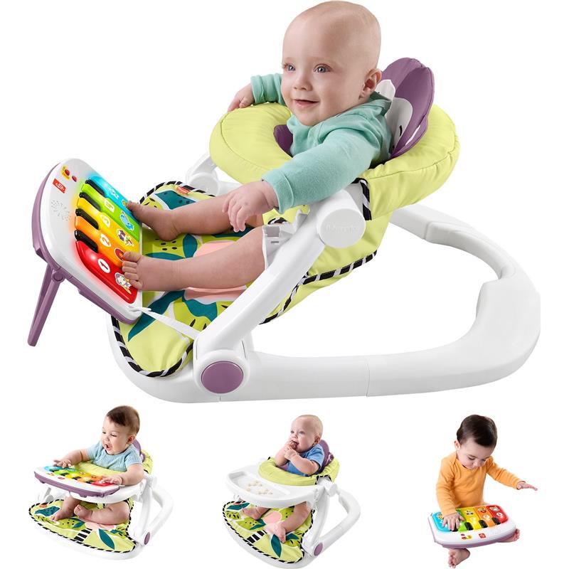 Fisher Price - Portable Baby Chair Kick & Play Deluxe Sit-Me-Up Seat w