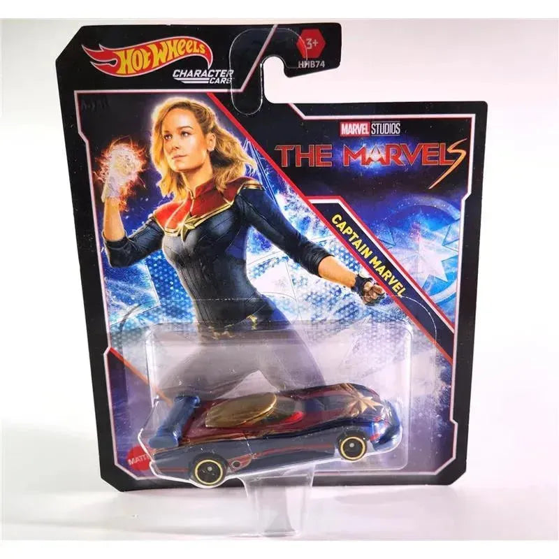 Hot Wheels - Character Cars Marvel The Marvels, Captian Marvel | MacroBaby
