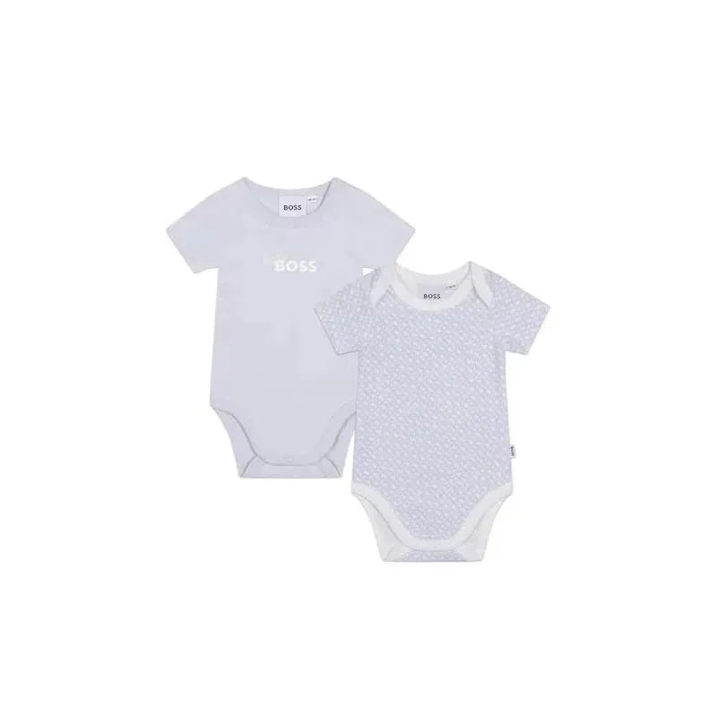 Hugo Boss Baby - 2Pk Boy Bodysuit Set, Pale Blue