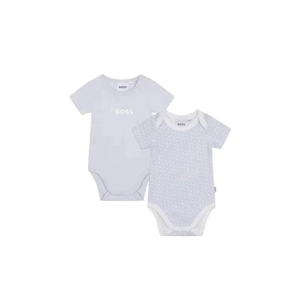 Hugo Boss Baby - 2Pk Boy Bodysuit Set, Pale Blue | MacroBaby