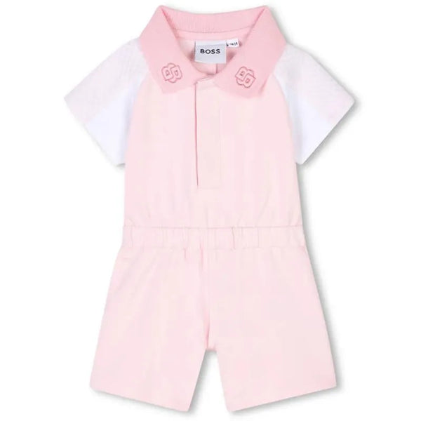 Hugo Boss Baby Girl All In One Romper Pink Pale Hugo Boss Baby Girl All In One Romper Pink Pale