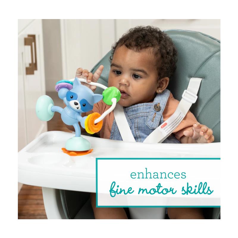 Infantino - Stick & Spin Pal, Raccoon | MacroBaby