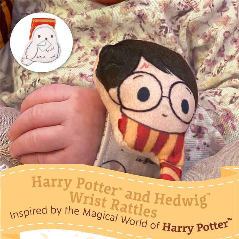 KIDS PREFERRED - Harry Potter Hedwig Baby Infant Wrist Rattles with He