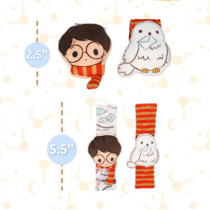 KIDS PREFERRED - Harry Potter Hedwig Baby Infant Wrist Rattles with He
