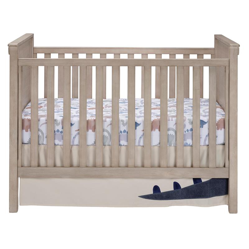 Lambs & Ivy - Dino-Might 100% Cotton Dinosaur Baby/Toddler Fitted Crib