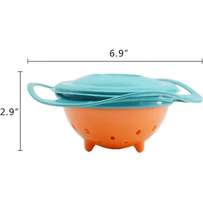 Macrobaby - Magic Gyro Bowl 360 Degree Rotate Spill-Proof Bowls with L