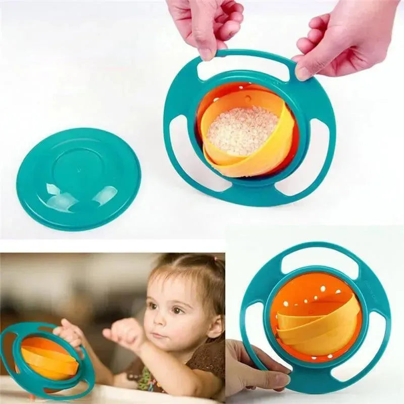 Macrobaby - Magic Gyro Bowl 360 Degree Rotate Spill-Proof Bowls with ...