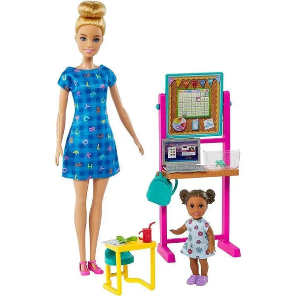 Mattel - Barbie Teacher Theme with Blonde Fashion Doll | MacroBaby