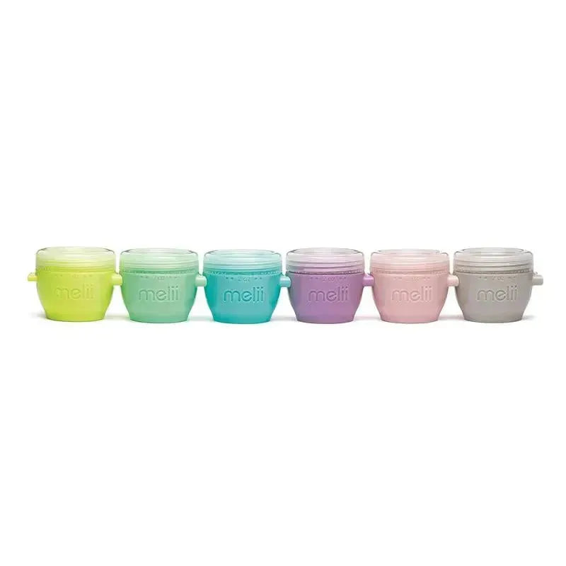 Melii - Snap & Go Baby Food Storage Containers, 2 oz, 6 Pack | MacroBaby
