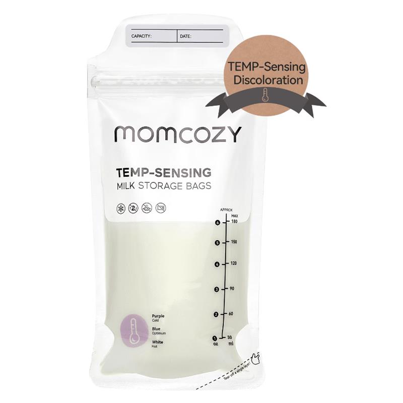 Momcozy 120Ct Temp-Sensing Breastmilk Storage Bag, 6 Oz | MacroBaby