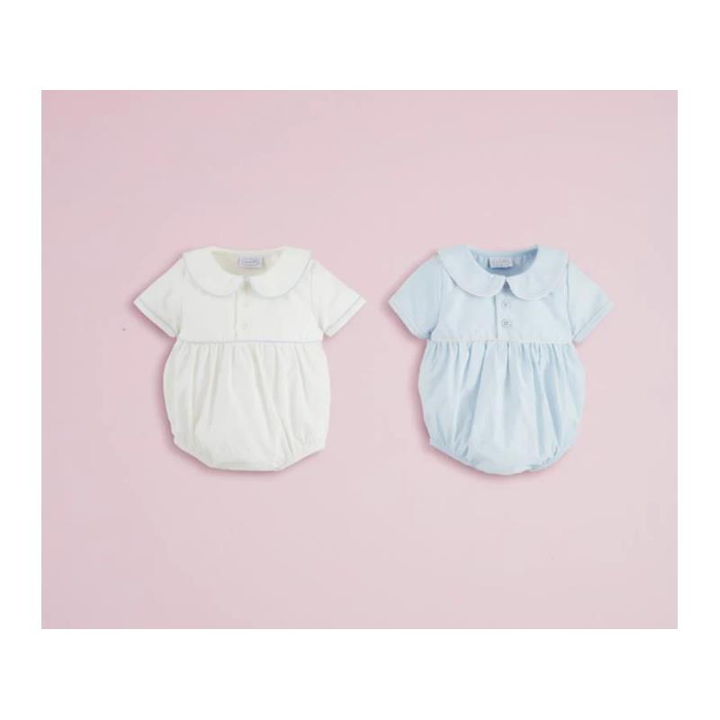 Mud Pie - Baby Boy Blue Poplin Bubble