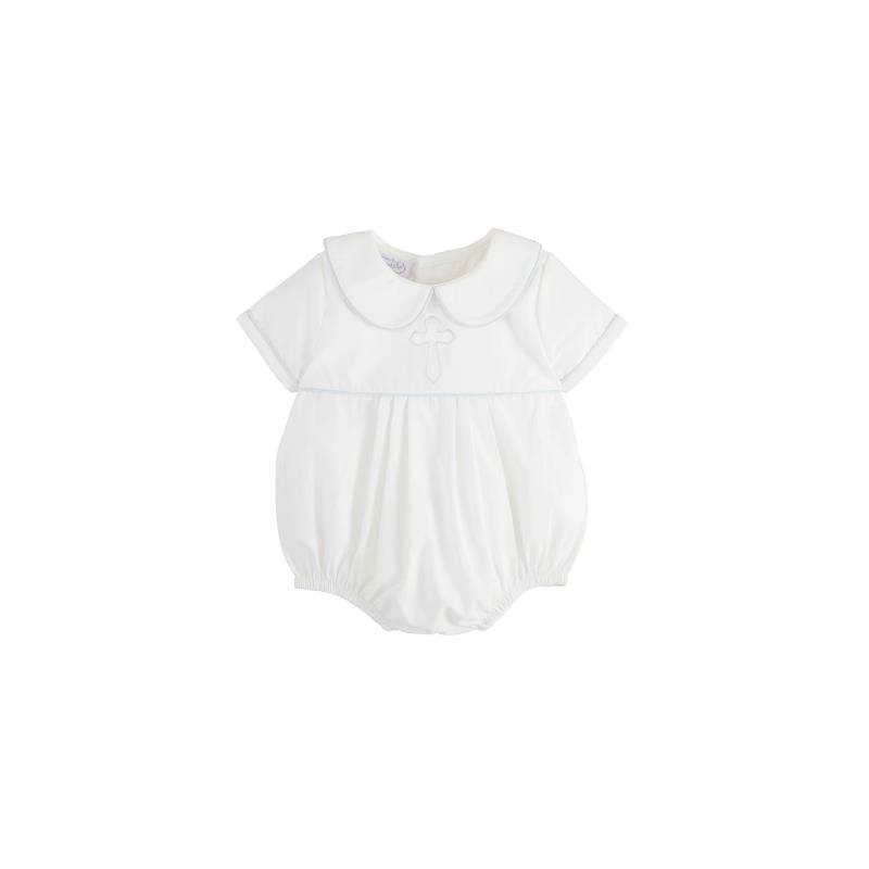 Mud Pie - Baby Boy Ivory Poplin Bubble