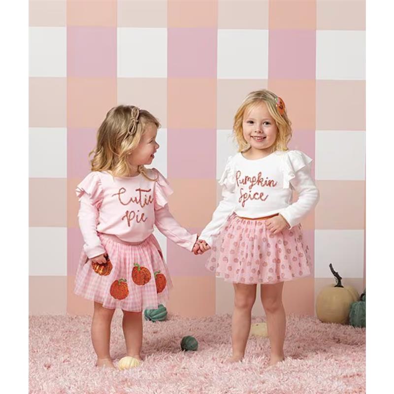 Mud Pie - Baby Girl Pumpkin Sequin Tutu
