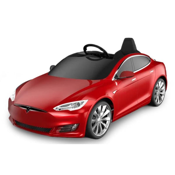 Radio Flyer - Tesla Model S for Kids, Red Metallic | MacroBaby