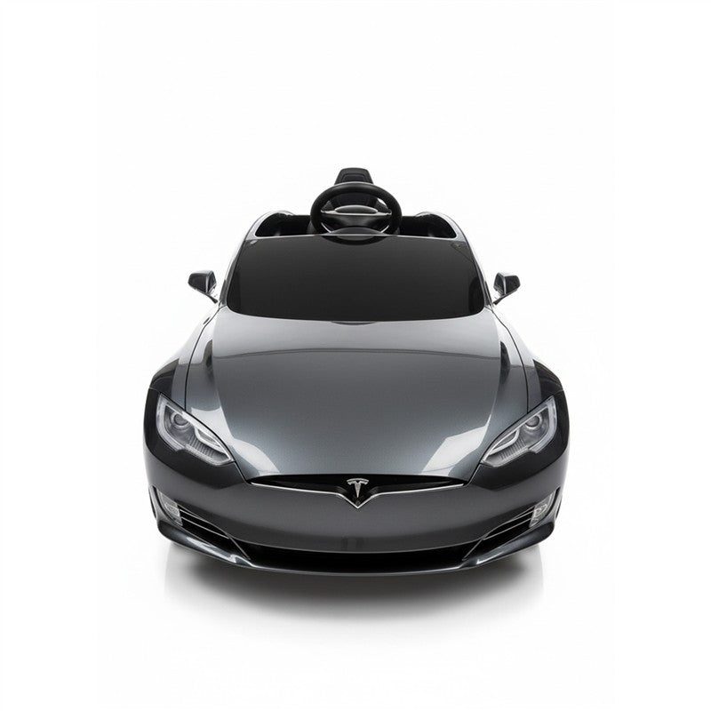 Radio Flyer - Tesla Model S for Kids Electric Car, Silver Metallic ...