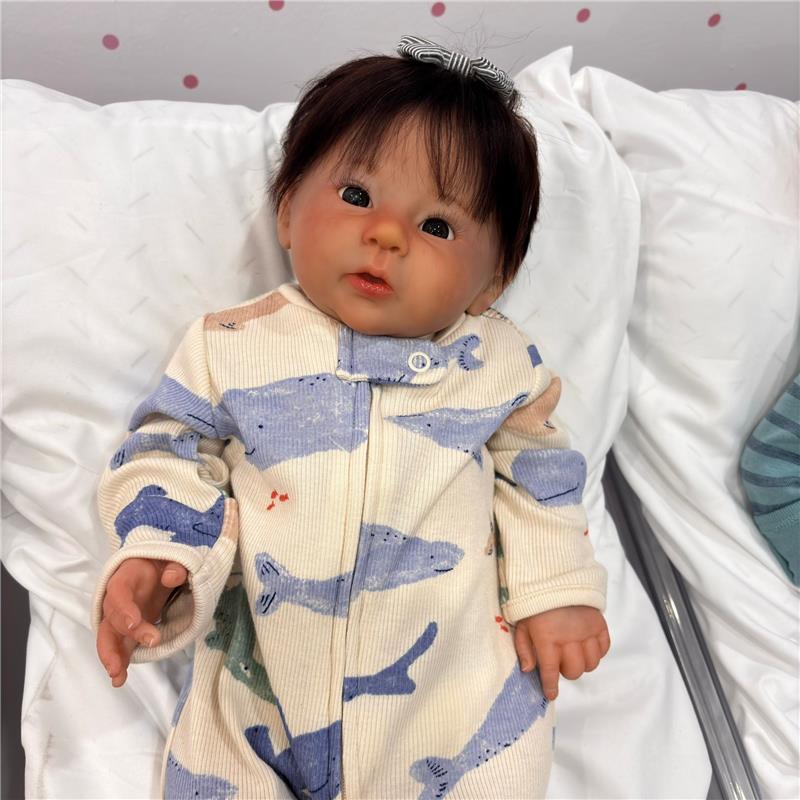 Reborn Baby Doll - White Vinyl Raven | MacroBaby