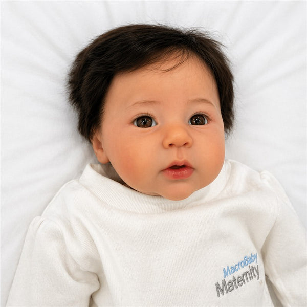 Reborn Baby Doll - White Vinyl, Raven 2 | MacroBaby