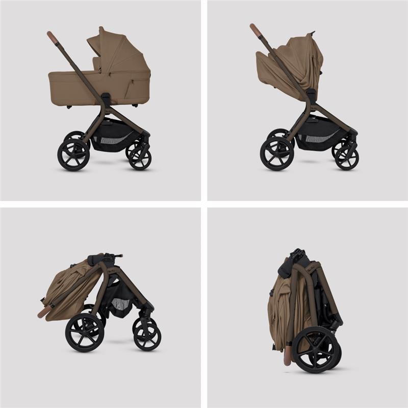 Silver Cross - Breez Overnight Approved Folding Bassinet, Maple