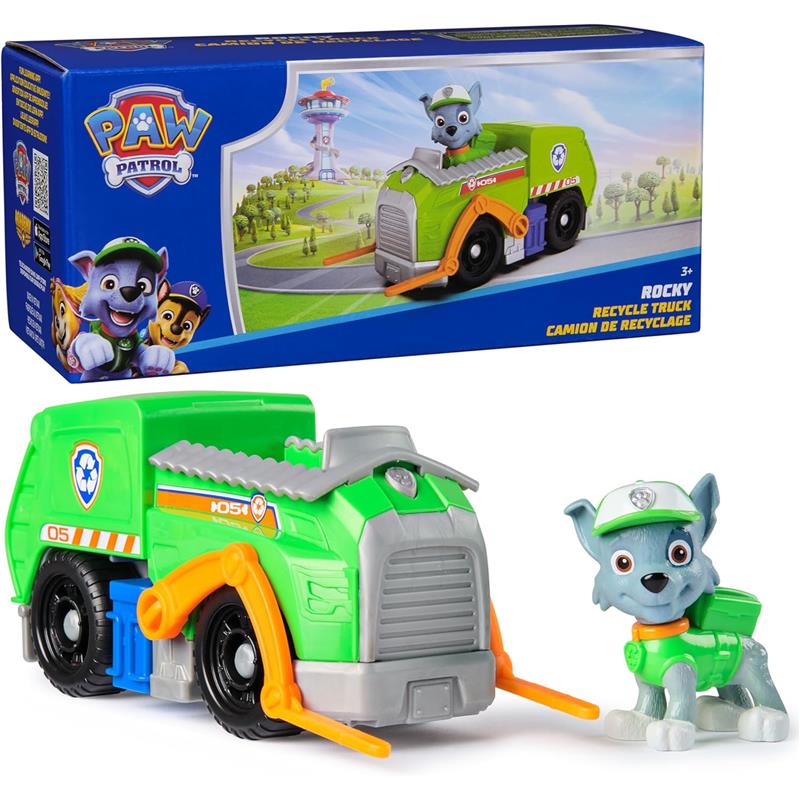 Spin Master - Paw Patrol Toy Car with Collectible Action Figure, Susta