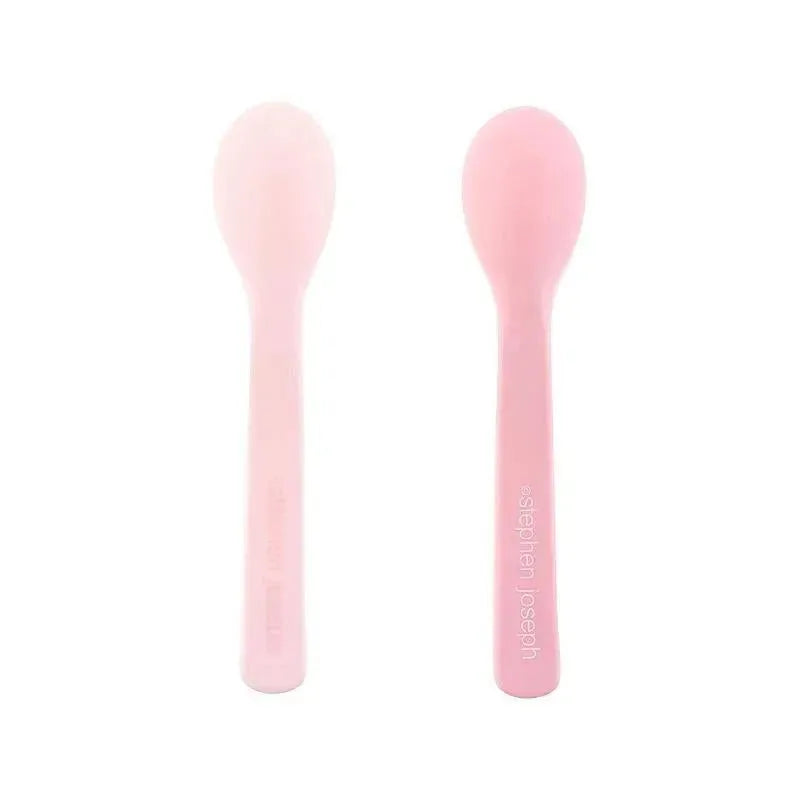 Stephen Joseph 100% Silicone Baby Spoons, Bunny | MacroBaby