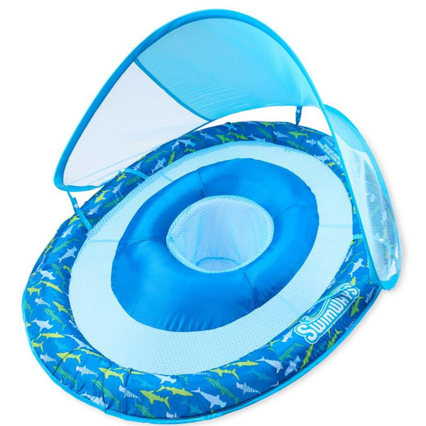 Swimways - Baby Pool Float With Canopy & UPF Protection, Assortment ...